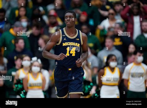 Michigan Forward Moussa Diabate Plays Against Wayne State During The
