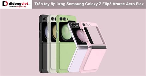 Trên tay ốp lưng Samsung Galaxy Z Flip Araree Aero Flex