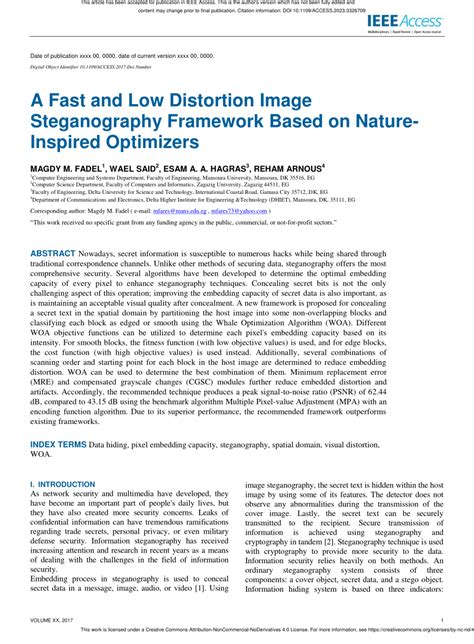 Pdf A Fast And Low Distortion Image Steganography Framework Based On