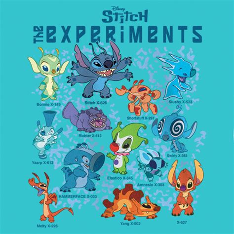 Girls Lilo And Stitch The Experiments Portraits T Shirt Fifth Sun