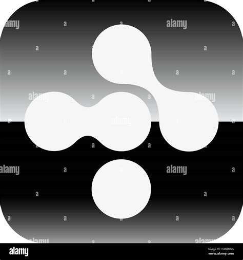 Connected Circles Nodes As Technology Tech Electronics And Connection Icon Symbol Stock