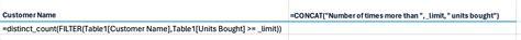 Arrays Use Native Excel Functions To Count Occurrences Over Threshold