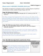 AMSCO Chapter 6 Reading Guide Pages 105 121 Docx Name Miguel Javiel