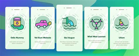 Pollution Of Environment Vector Onboarding Stock Vector Illustration Of Mask Plastic 153548486