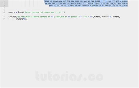 Operadores MatLab Truco Matematico Numero Par Tutorias Co