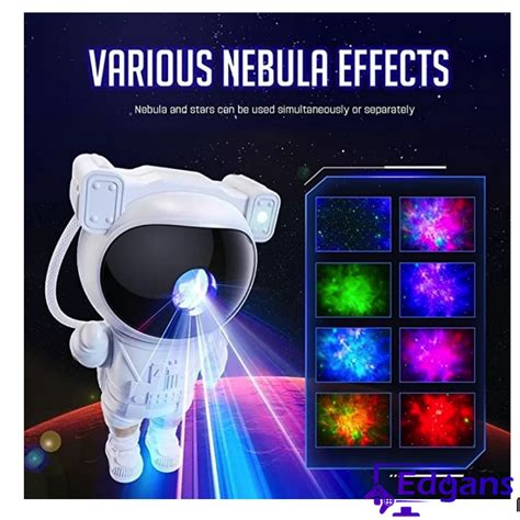 LAMPARA PROYECTOR ASTRONAUTA DE GALAXIA RGB