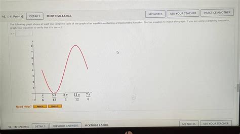 Solved Graph Your Equation To Verify That It Is Correct Chegg
