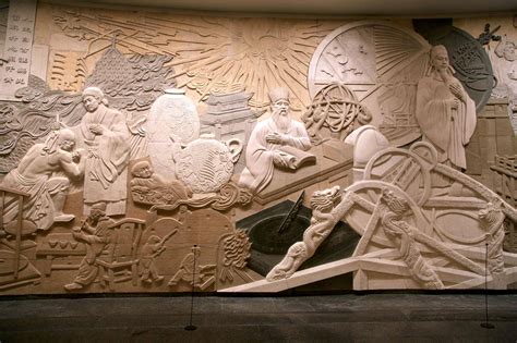 中华千秋颂环形浮雕壁画浓缩展示五千年文明的精神与发展脉络 手机凤凰网