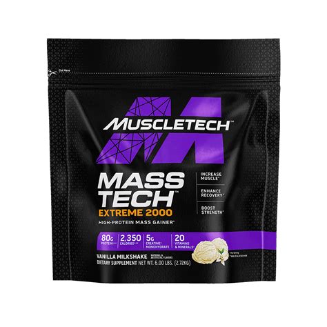 Mass Tech Extreme 2000 High Protein Mass Gainer [free Shipping
