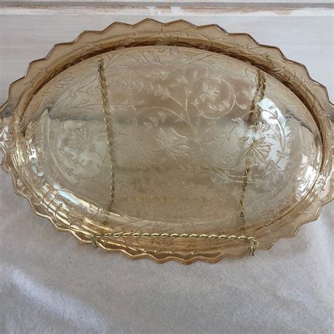 Jeanette Glass Tray Etsy