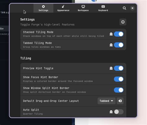 Feat Fully Disable Tabbed Stacked Tiling When Using Drag Drop Issue