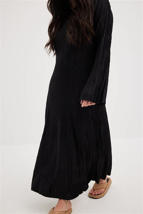 Structured Maxi Dress Black Na Kd