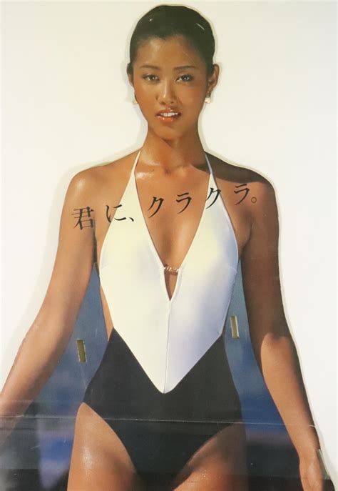 ト滝 城戸真亜子 カネボウ化粧品 気にクラクラ 水着 等身大パネル ポップ Pop 非売品 店頭ポップ 当時物 コレクション