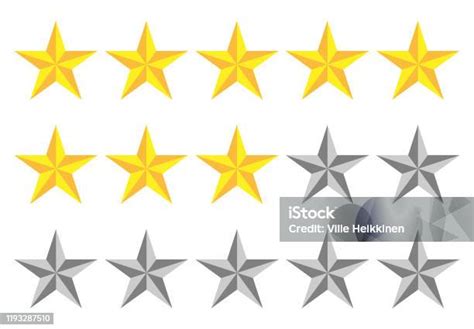 플랫 스타일 콜드 5 스타 모양 실루엣 아이콘 버튼 세트 피드백 순위 품질 기호 기호입니다 벡터 일러스트 아이콘입니다 흰색 배경에 격리 서양 항해 5 성급 로고 계급에 대한