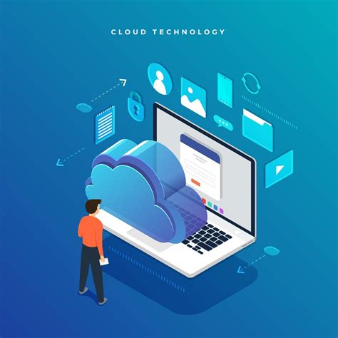 Cloud Computing Technology Vector Vector Art At Vecteezy