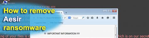 Aesir File Virus Remove Ransomware And Decrypt Aesir Extension Files