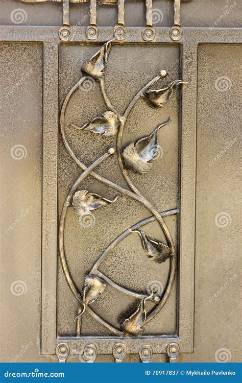 Wrought Iron Ornaments For Gates And Fence Stock Image Image Of Gate