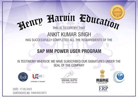 Ankit Kumar Singh On Linkedin Finally Completed My Sap Mm Consultant