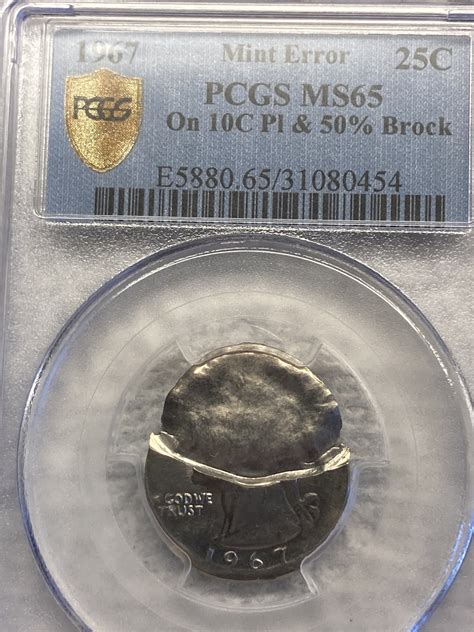 Error Coin Pcgs Sms 1967 Quarter Wild Error For Sale 625 Paypal Or
