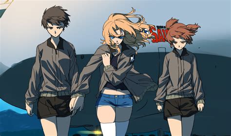 Kay Alisa And Naomi Girls Und Panzer Drawn By Blewandwhite Danbooru