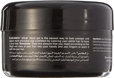 Elegance Plus Gel and Color, Black, 3.5 Ounce by Elegance – BigaMart