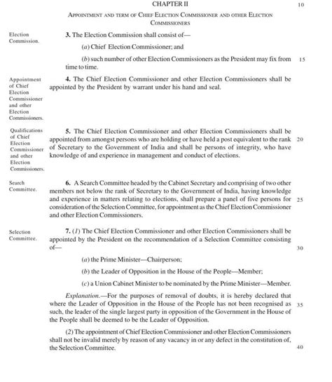 Centres Bill Excludes Cji For Selection Of Cec And Other Ecs