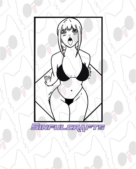 Curly Waifu Kawaii Anime Vinyl Decal Sticker Water Resistant Car
