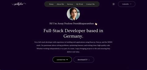 Nextjs React Portfolio Webdevelopment Fullstack Coding Opensource Assay Poulose