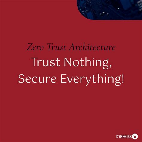 Cyberisk On Linkedin Zerotrust Cybersecurity Zerotrustarchitecture
