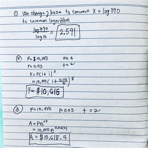 Logarithm Formula