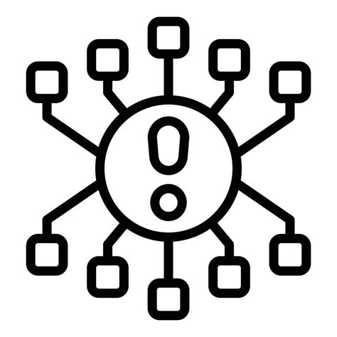 vector de contorno de icono de conexión perdida error de internet