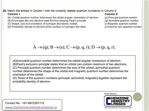 Atomic Structure Multiple Choice Questions For Iit Jee Neet Sat