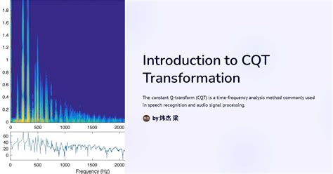 Introduction To Cqt Transformation