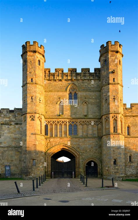 The Great Gatehouse Of Battle Abbey Built 1338 Site Of The 1066