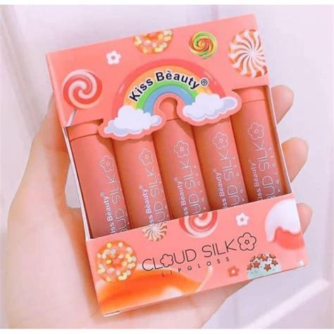 Jual Lip Gloss Kiss Beauty Silky Cloud Matte Ori Thailand Shopee