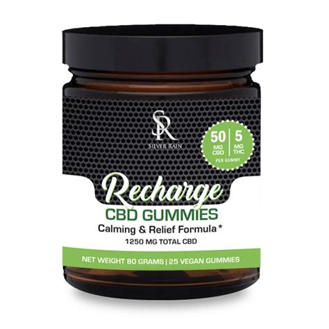 Recharge Vegan And Gluten Free Herbal Relaxation Formula Gummies Silver