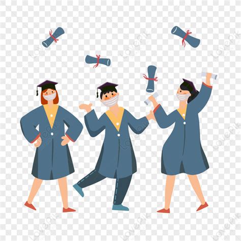 만화 손으로 그린 졸업 축하 그림 교육 학교 Png 일러스트 무료 다운로드 Lovepik