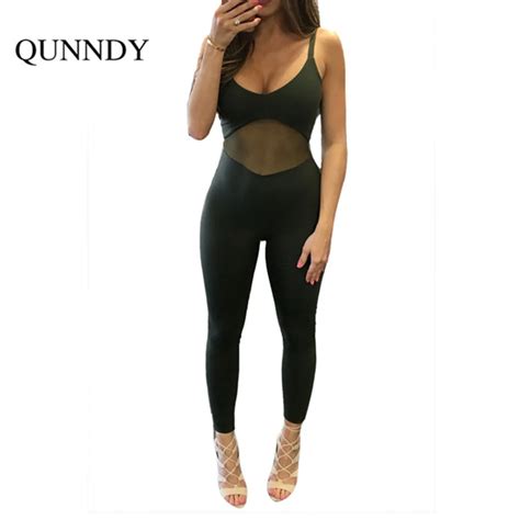 Sexy Women Romper Hollow Out Slevelsee Women Jumpsuits Tight Long Pants
