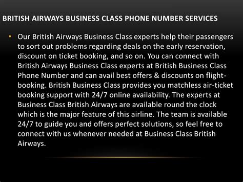 Ppt British Airways Business Class Powerpoint Presentation Free