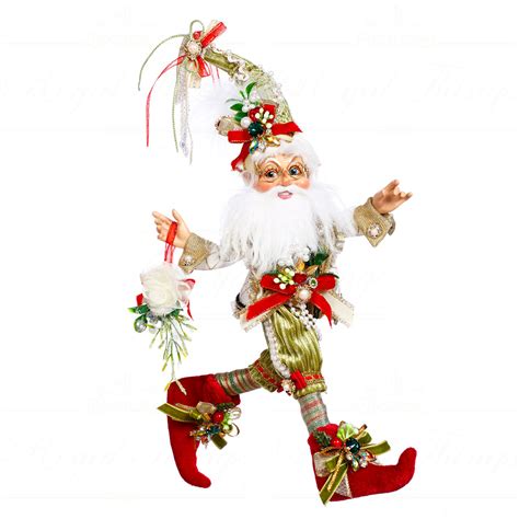 Small North Pole Mistletoe Santa Elf Doll 33 Cm