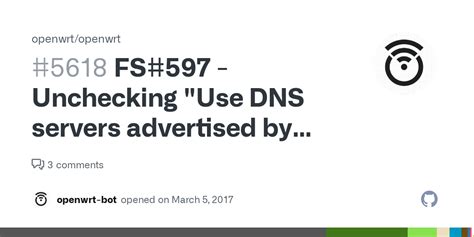FS 597 Unchecking Use DNS Servers Advertised By Peer Has No Effect