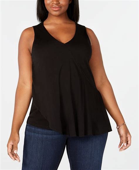 Michael Kors Plus Size Asymmetrical Top And Reviews Tops Plus Sizes