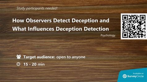 Deception Detection Rsurveycircle