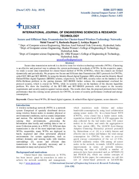 pdf secure and efficient data transmission for cluster based wireless