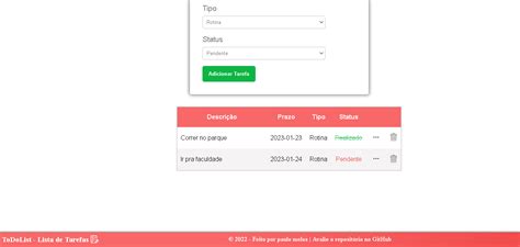 Github Pauloesmeloslista De Tarefas Avancada Lista De Tarefas