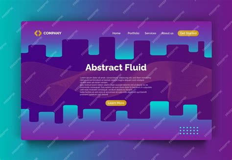 Premium Vector Modern Abstract Fluid Design Template Concepts For