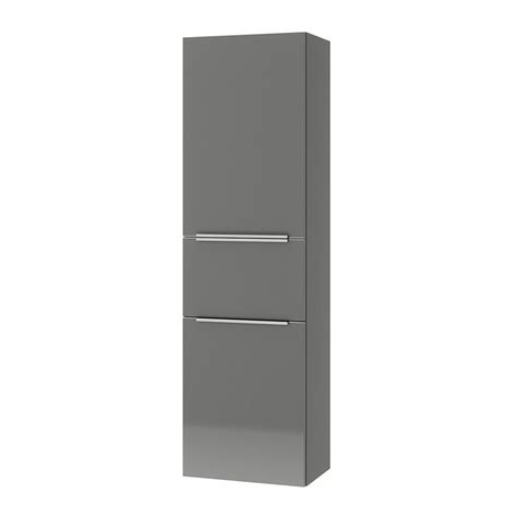 Lomadox Midischrank Palermo 136 Grey Grau Mit Edelstahlfarbenen Griffen