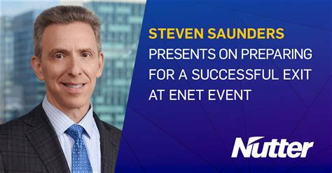 Steven Saunders Presents On Preparing For A Successful Exit At Enet