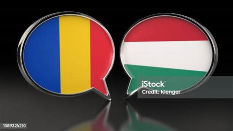 연설 거품과 루마니아와 헝가리 플래그입니다 3 차원 일러스트 레이 션 0명에 대한 스톡 사진 및 기타 이미지 0명 3차원 형태 Eurozone Istock