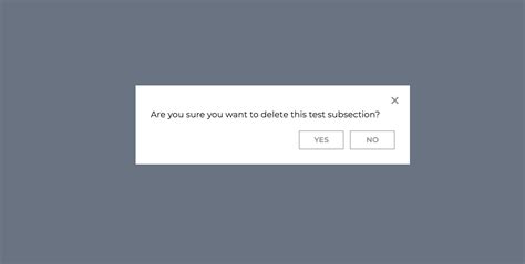 Delete A Subsection TestFirst